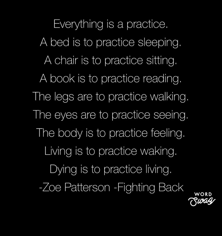 Everything is a practice – Zoe Patterson: Fighting back