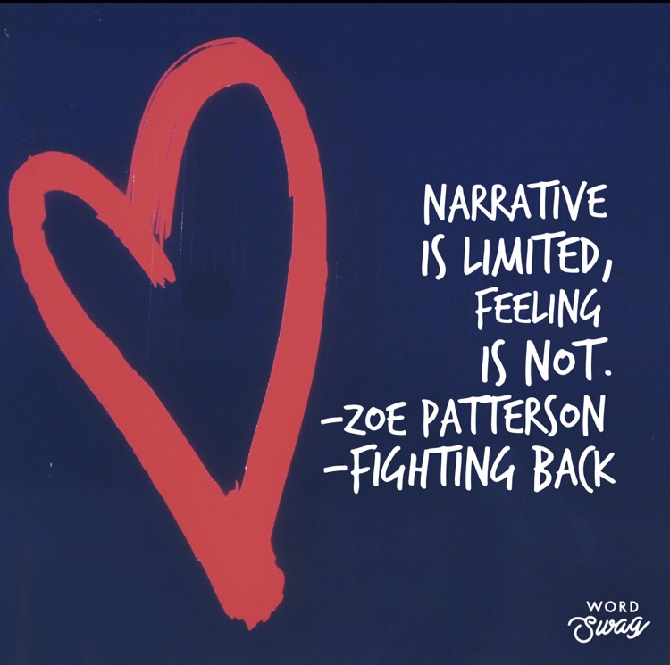 Narrative is limited – Zoe Patterson: Fighting back